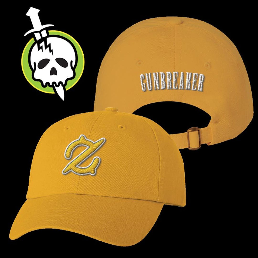 Job Icon Gunbreaker Front & Back Embroidered Dad Hat, MMO Gamer ...