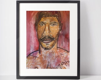 Anthony Joshua Art Print, Limited Edition A4 Art Print, Portrait ...