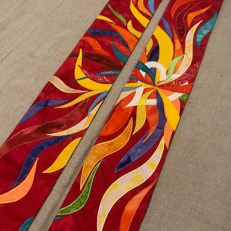 Red Scarf Stole - Etsy UK