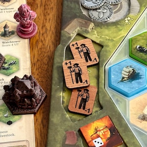 Worker Tokens for Castles of Burgundy - Etsy