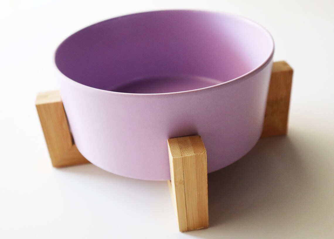 Modern Wooden Stand With Bowl for Dogs, Cats or Any Pet. - Etsy