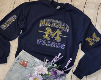 University of Michigan Sweatshirt - Etsy