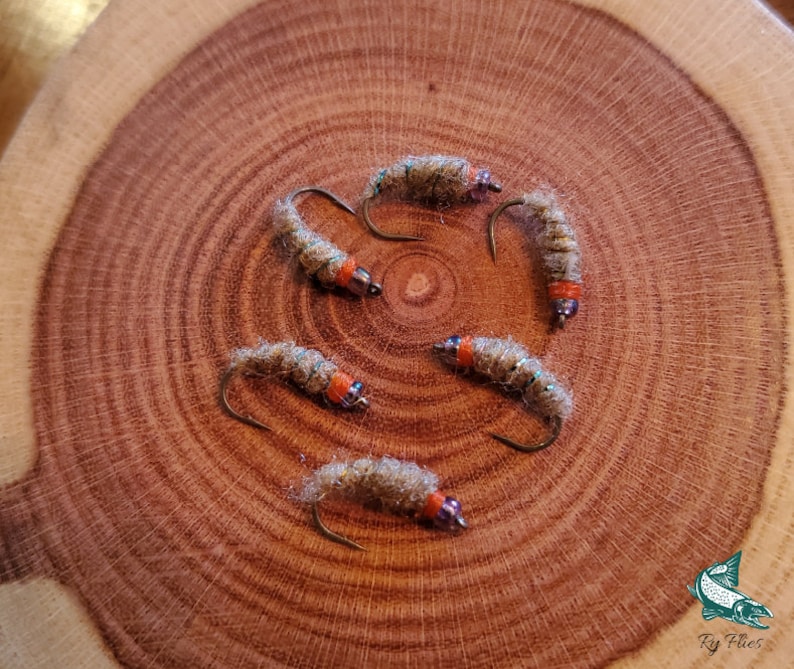 Waltz Worm Fly Fishing Flies (6-pack) - Etsy Australia