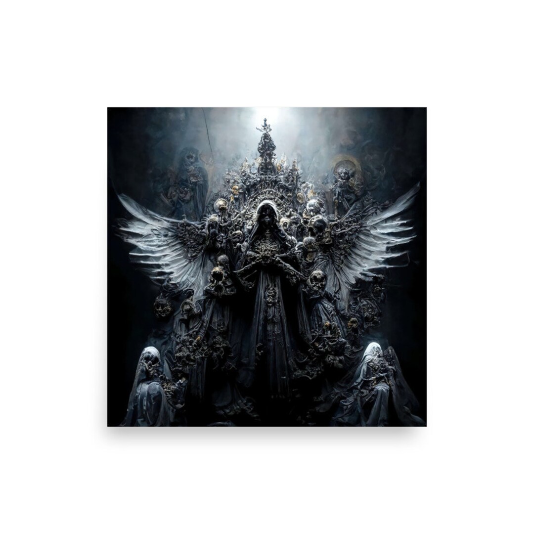 Angel of Death Art Print Gothic Horror Print Poster Dead - Etsy