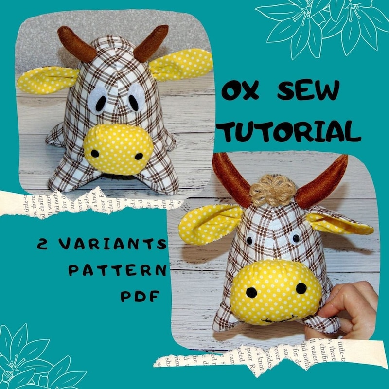 Cow Sewing Pattern - Etsy