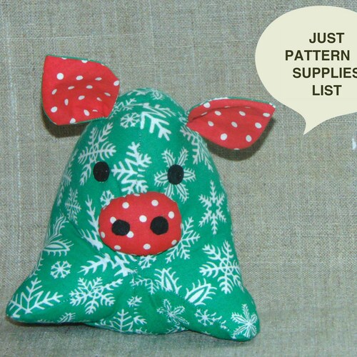Pig Sewing Pattern PDF: Fat Pig Plush Sewing Pattern & - Etsy Australia