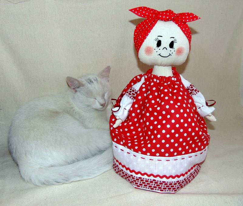 Tea Warmer Doll Tea Cozy Author's Doll, Granny Tea Cozy, Grandma Tea ...