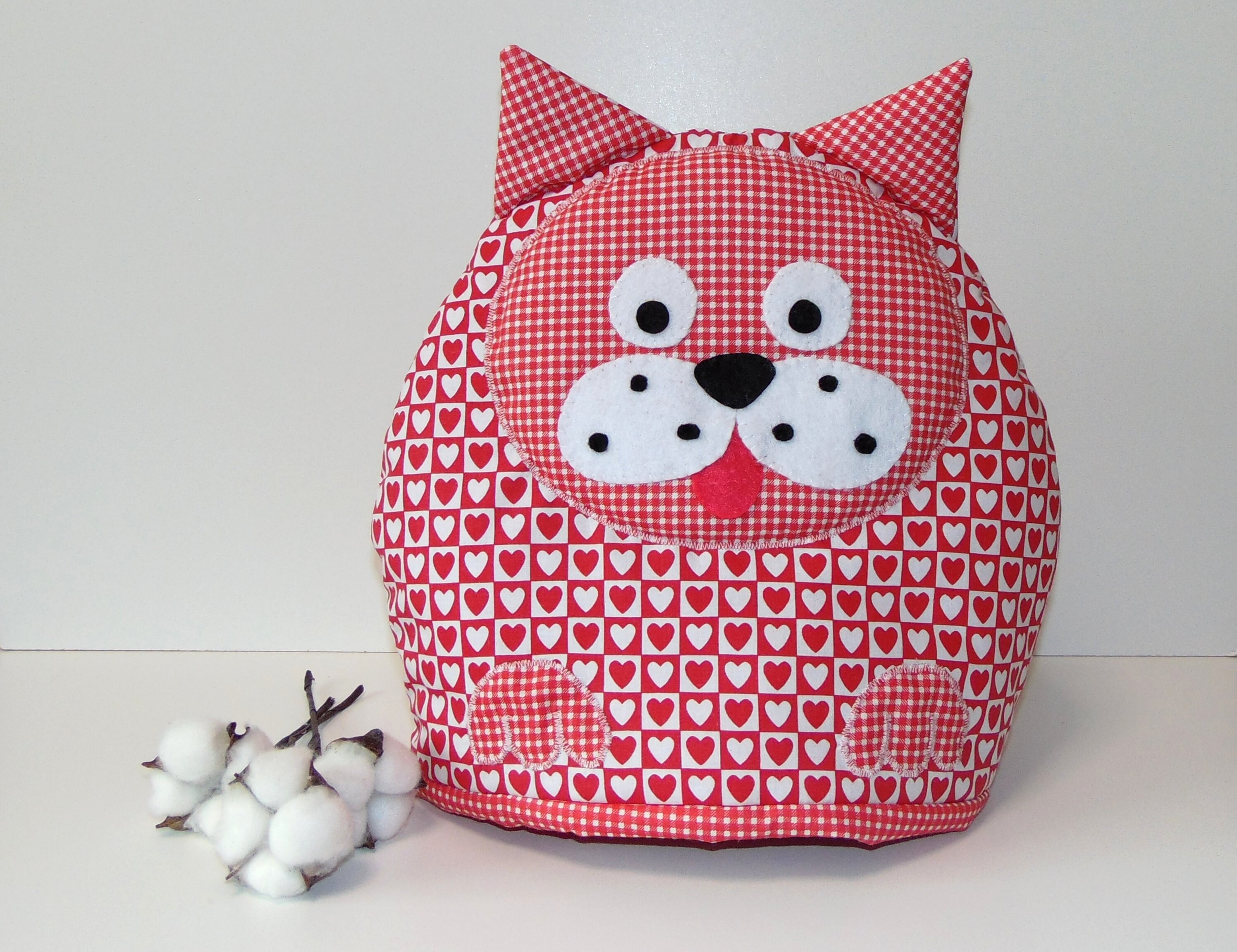 Teacozy CAT Sewing Pattern, Short Instruction How to Sew a Funny Cat ...