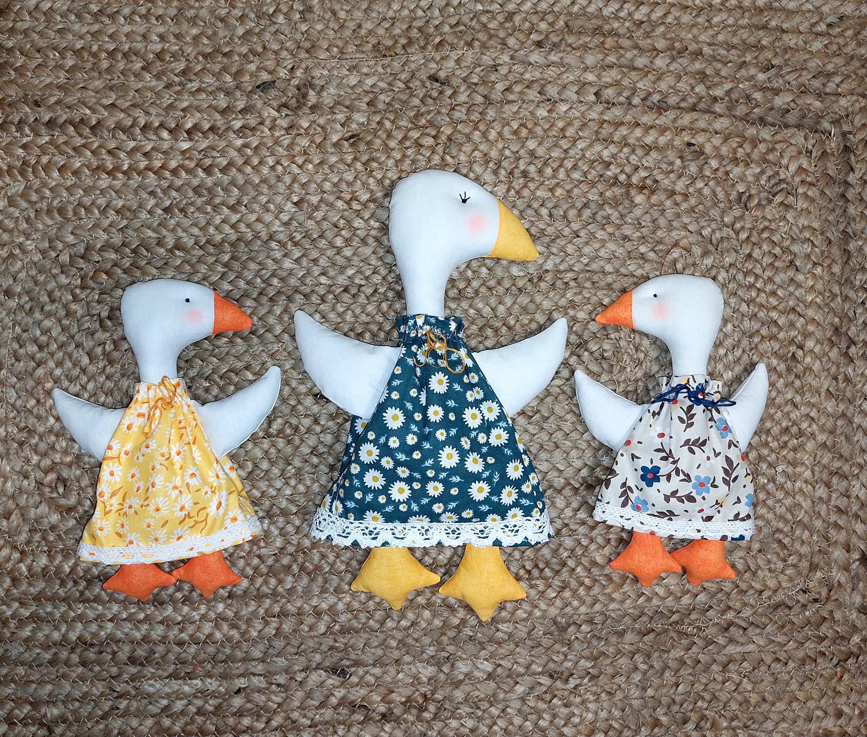 Goose Sewing Pattern PDF, Gosling Toy Clothes, Decor Stuffed Goose DIY ...