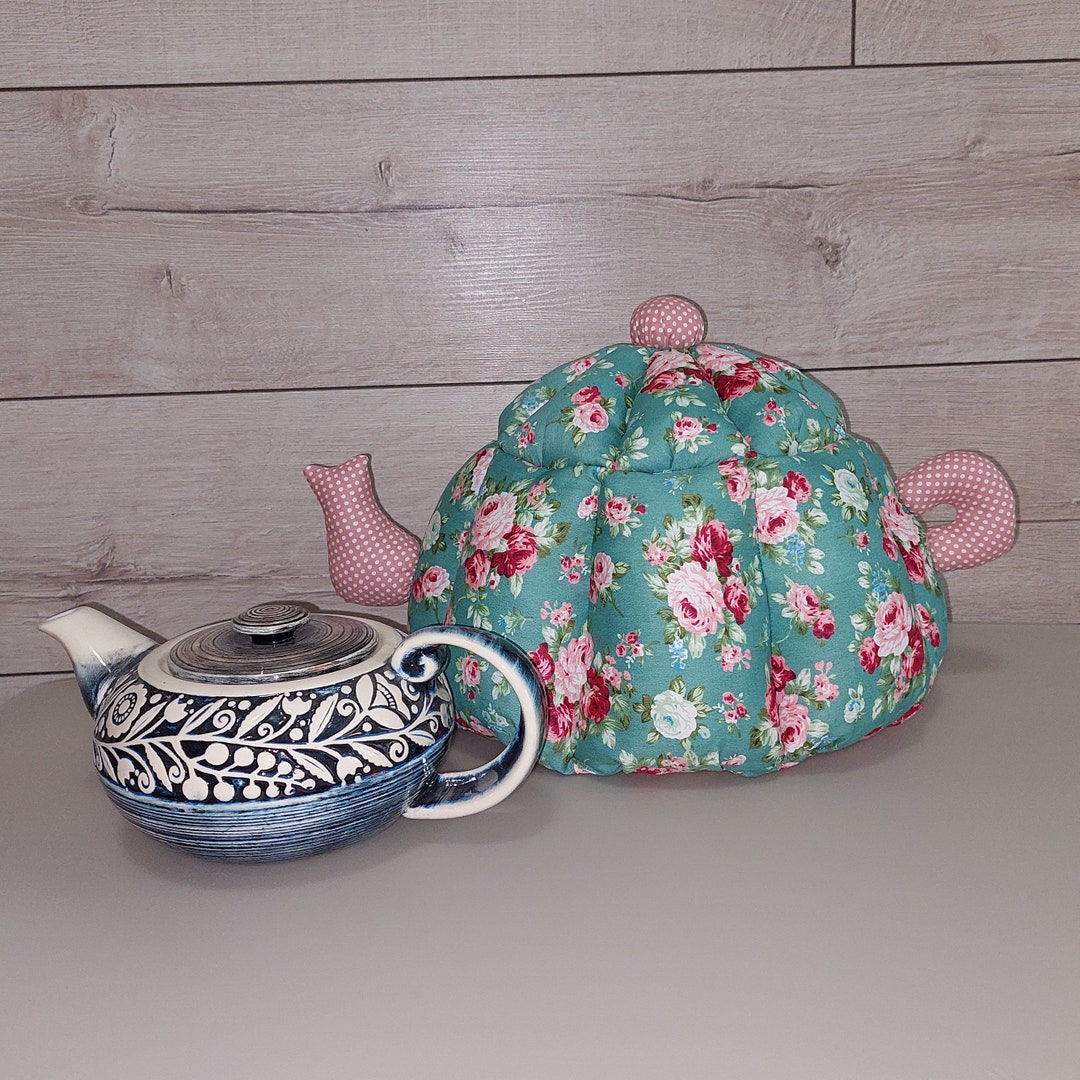 Exclusive Floral Tea Cozy, Mint Stuffed Teapot Cover, Pioneer Woman ...