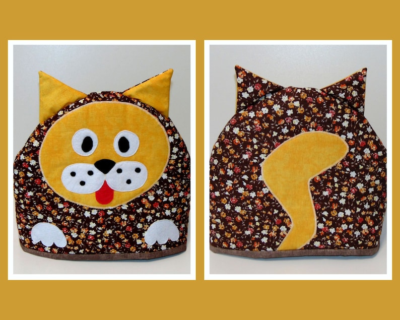 Teacozy CAT Sewing Pattern, Short Instruction How to Sew a Funny Cat ...