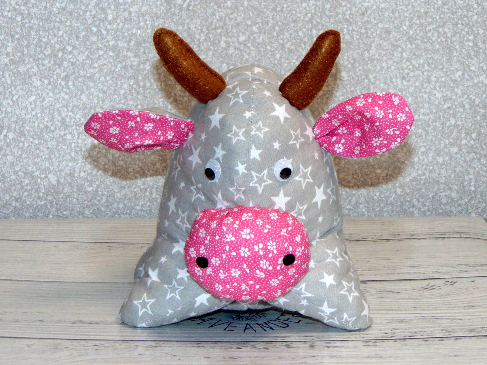 A Sew PATTERN Floral COW, Stuffed Calf Pattern, Sewing Cow PDF, Ox ...