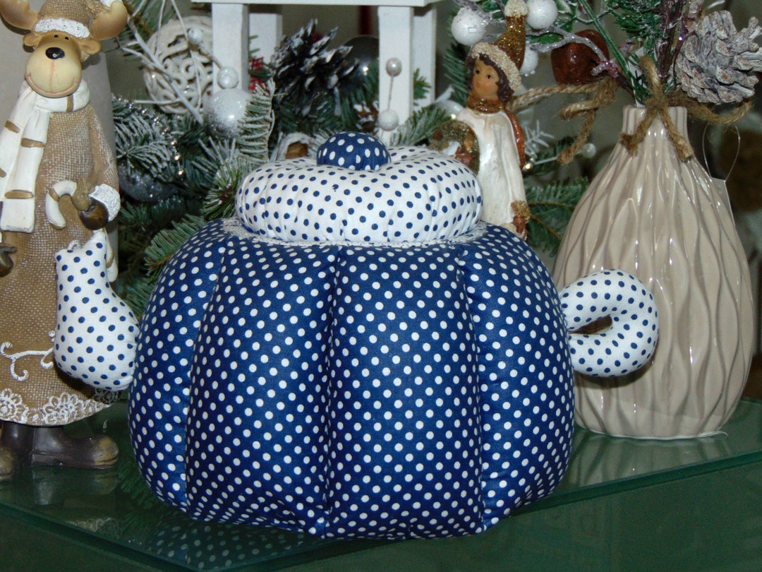 Tea Bag Storage - Quilted Tea Pot, Decor Cloth Teapot, Tea Chest ...