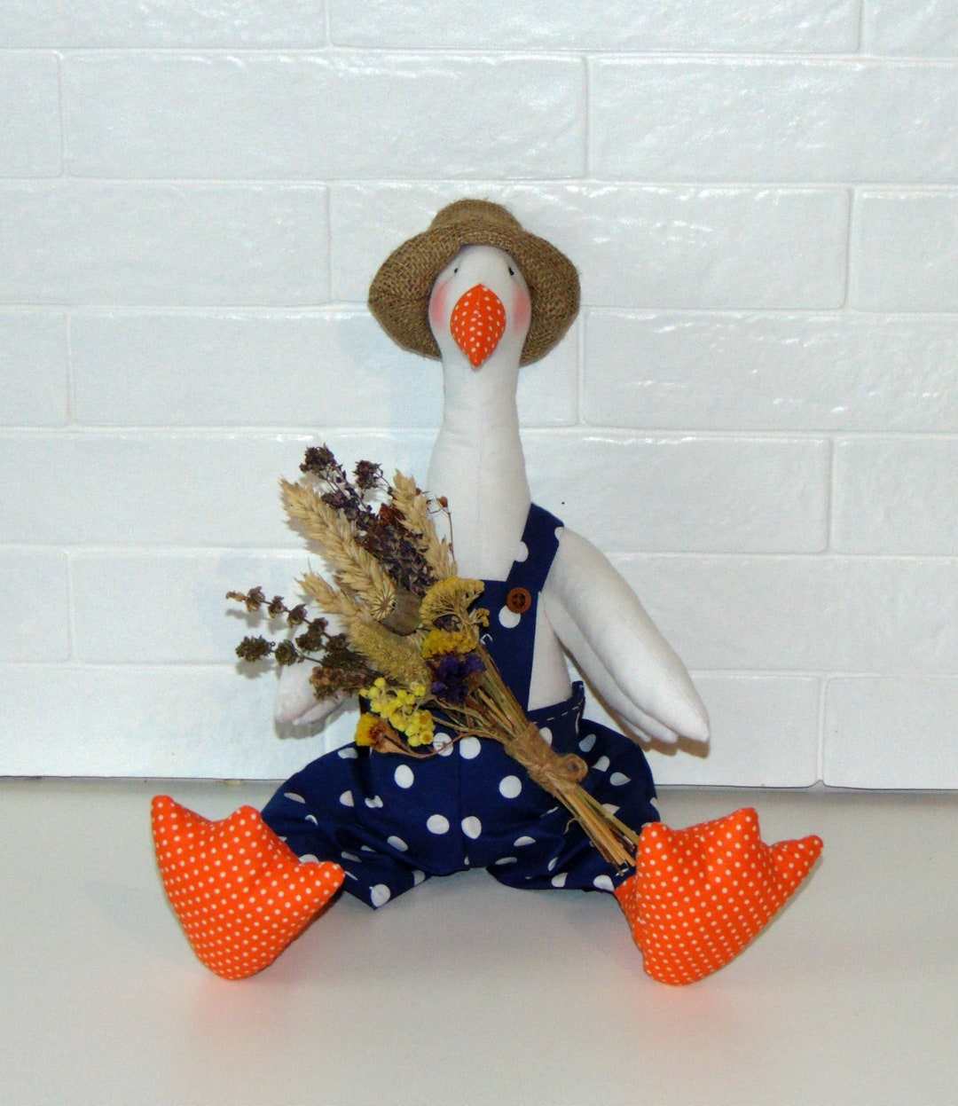 Tilda Goose - Soft Toy Goose, Goose Doll Tilda, Spring Decor Goose ...