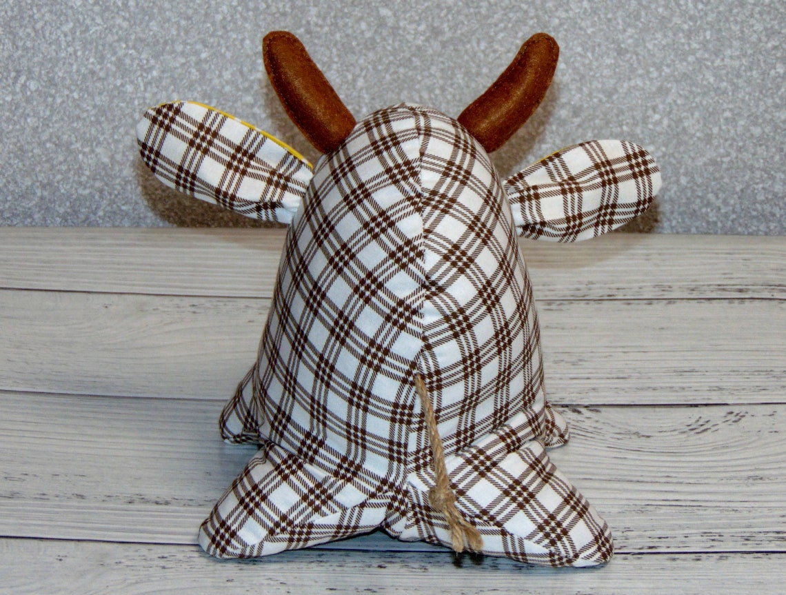 A Sew PATTERN Floral COW, Stuffed Calf Pattern, Sewing Cow PDF, Ox ...