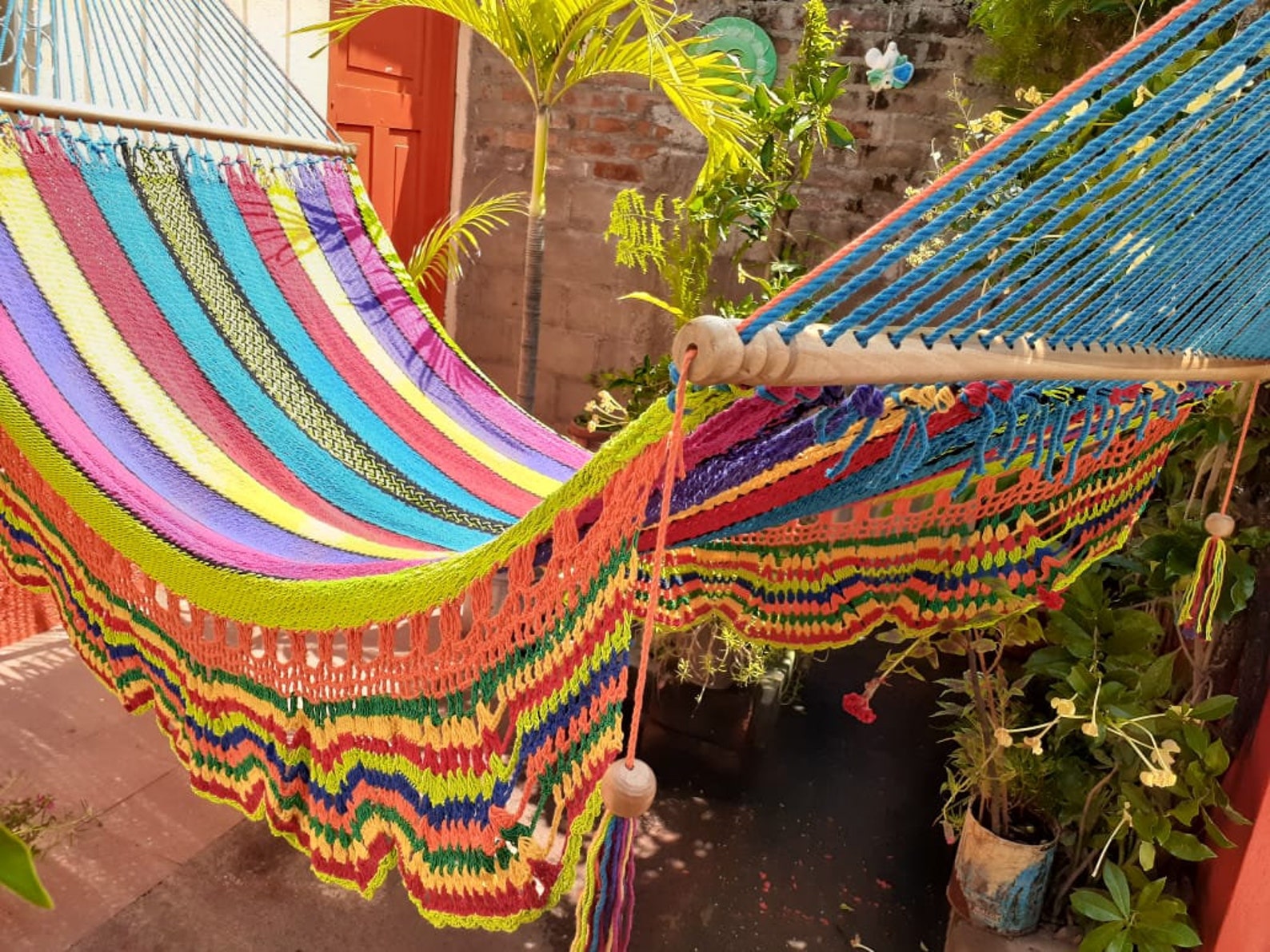 Hammock of Varied Colors With Unique Lace - Etsy