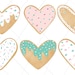 Valentines Day Clipart, Sugar Cookie Png, Heart Cookie Clipart, Sugar ...