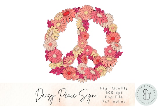 Retro Floral Clipart Pink Daisy Clipart Spring Clipart - Etsy