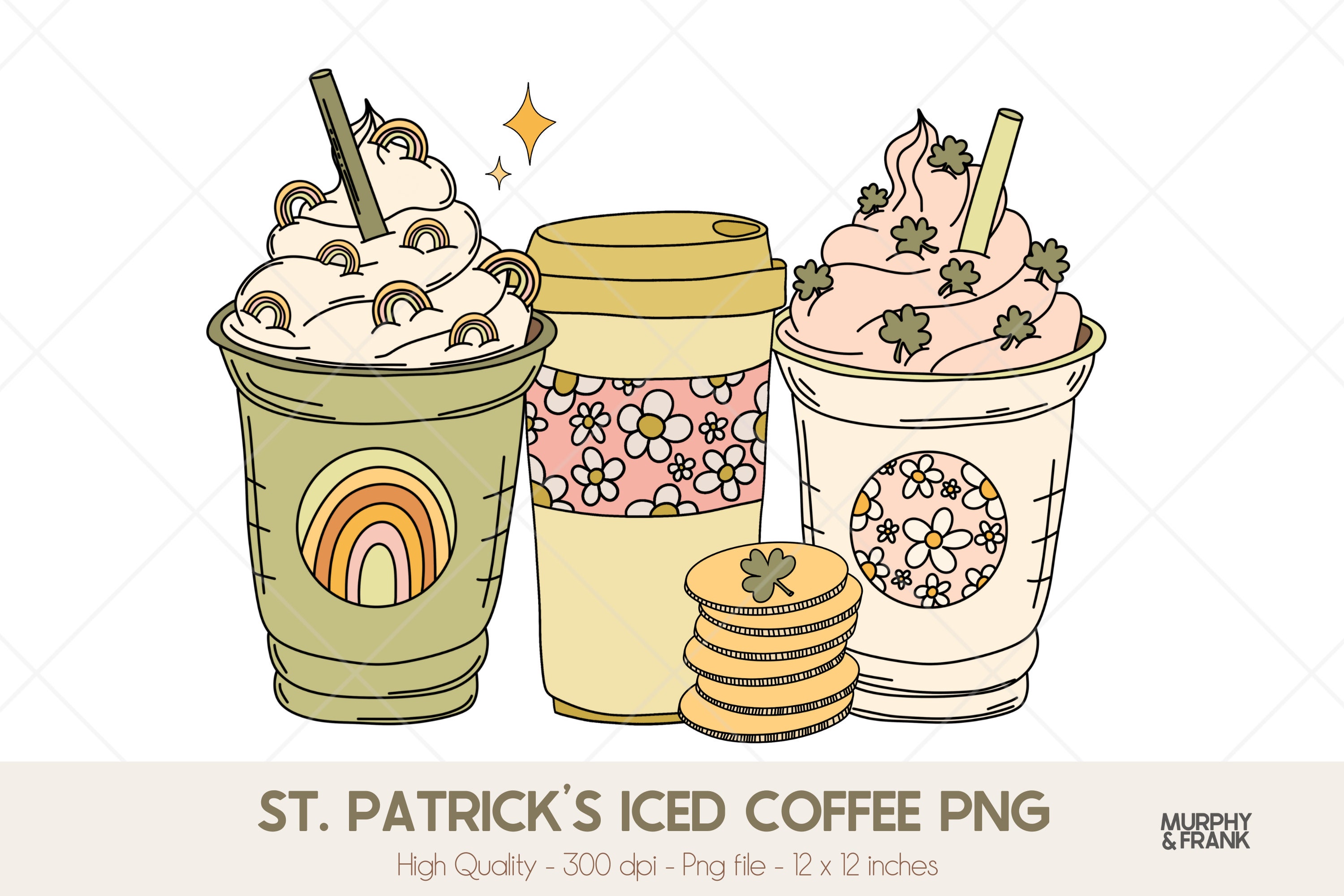 St Patricks Png, Iced Coffee Png, Latte Png, St Patricks Day ...