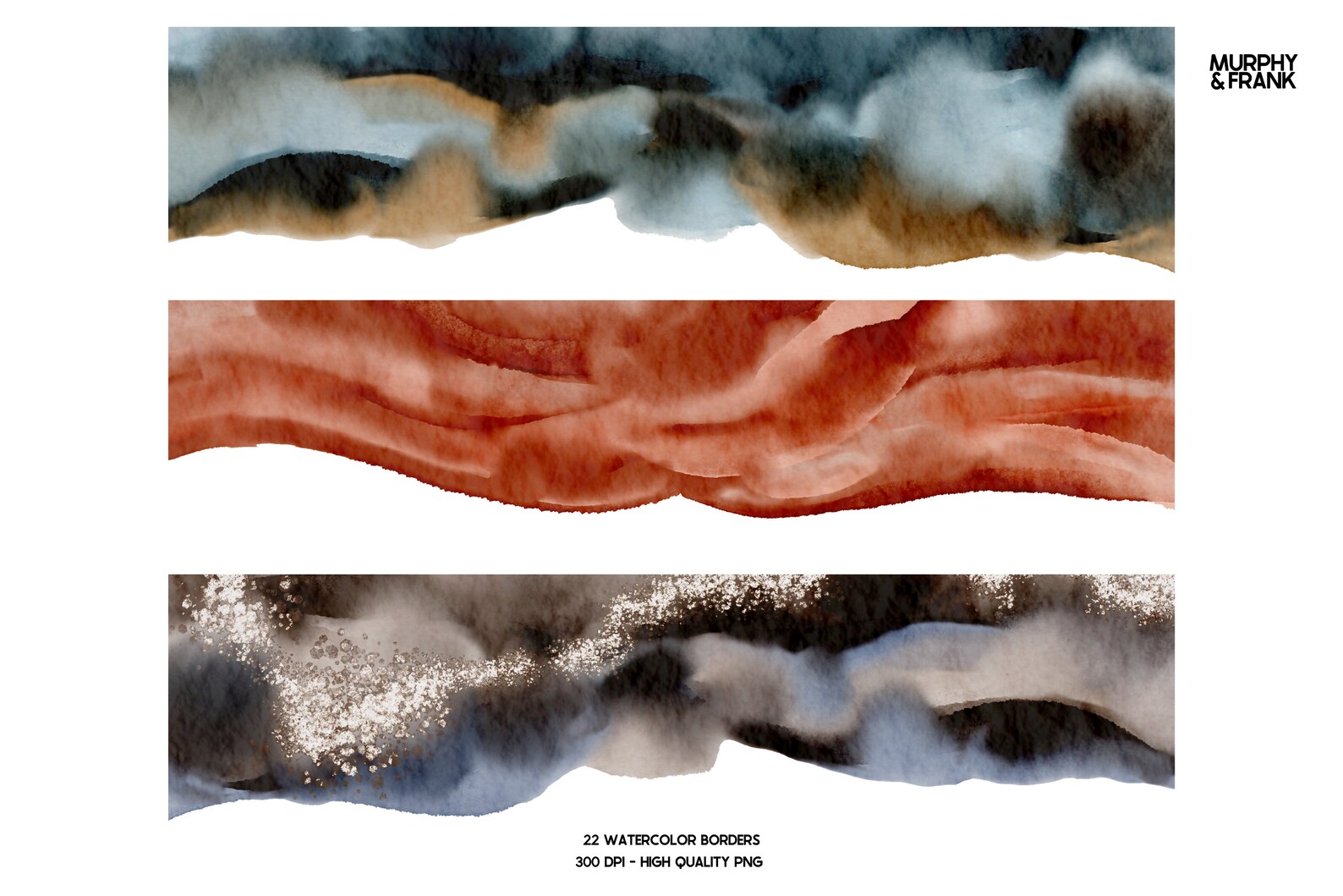 Watercolor Borders Clipart, Clipart Borders, Page Borders Clipart ...