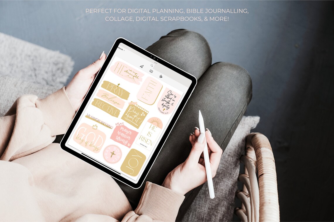Faith Digital Stickers, Goodnotes Stickers, Christian Stickers, Digital ...