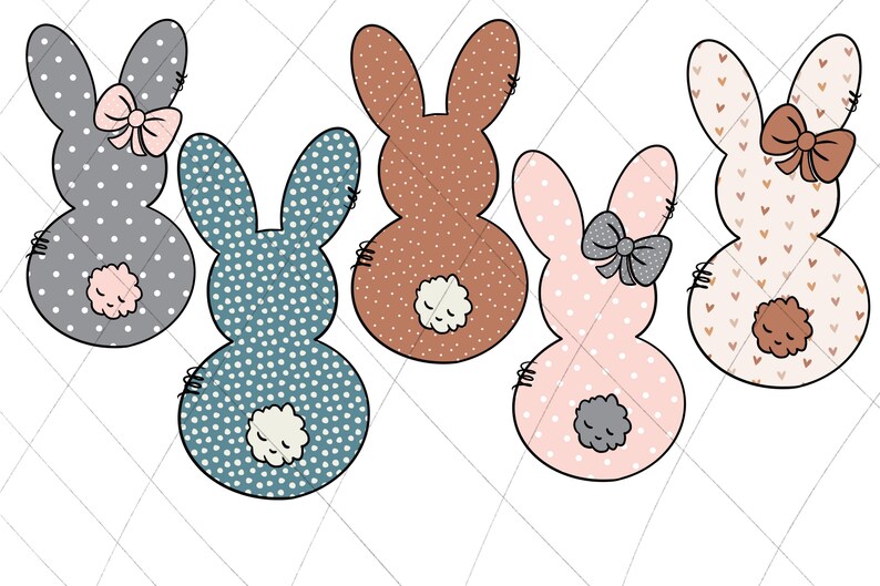 Easter Bunny Clipart Bunny Clipart Bunnies Clipart Boho - Etsy