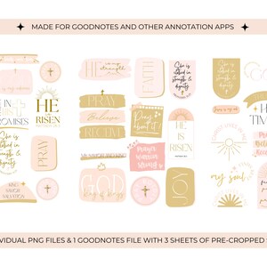 Faith Digital Stickers, Goodnotes Stickers, Christian Stickers, Digital ...