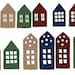 Winter Village Png, Scandinavian Christmas Png, Nordic Houses Clipart ...