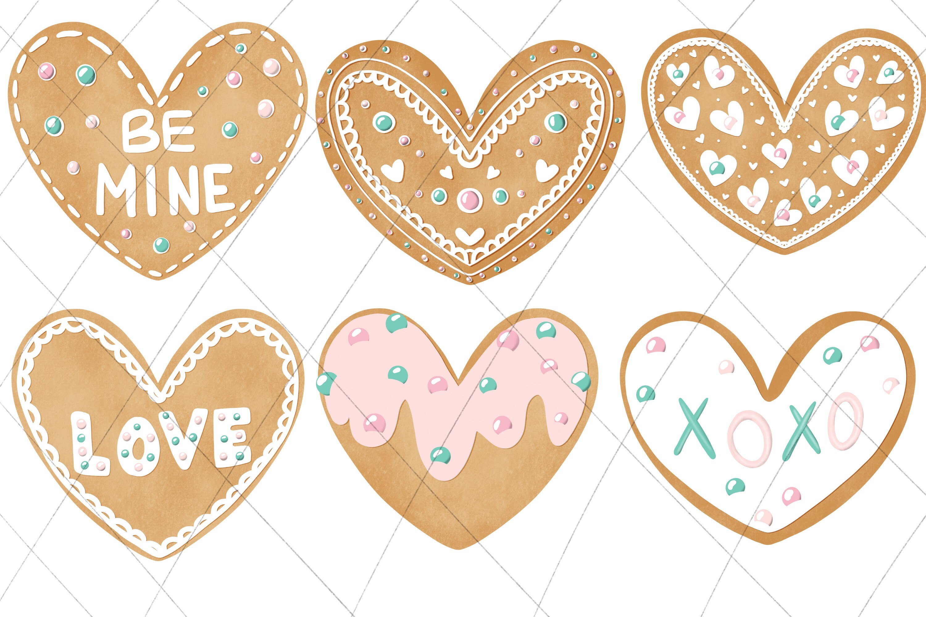 Valentines Day Clipart, Sugar Cookie Png, Heart Cookie Clipart, Sugar ...