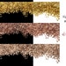 Glitter Borders Clipart, Glitter Confetti Border Overlay Png, Rose Gold ...
