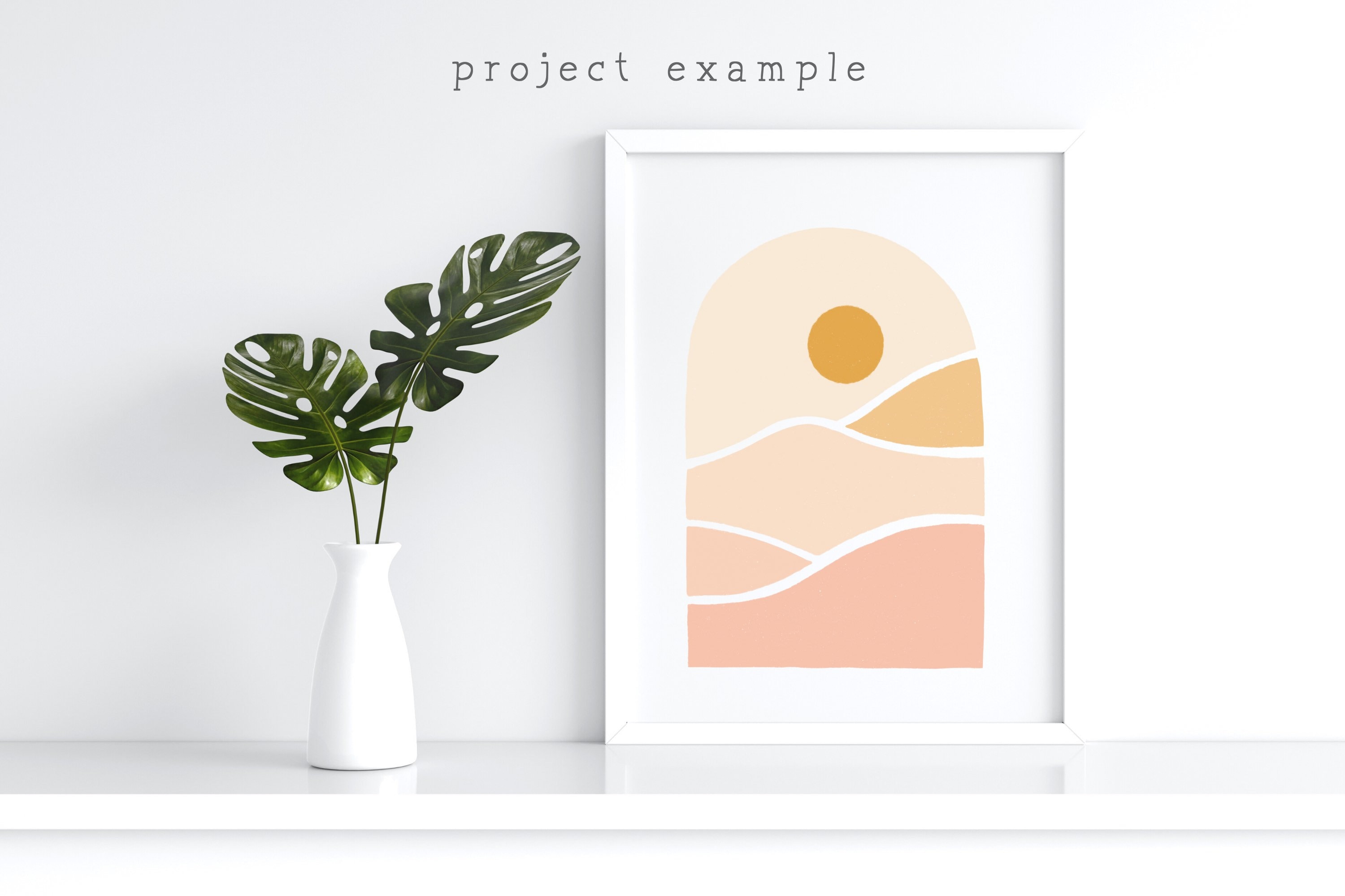Desert Sunset Png, Mountains Png, Wilderness Png, Boho Sunset Png ...
