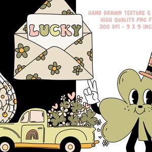 Retro Clipart, St Patricks Day Clipart, Spring Clipart, Retro St ...