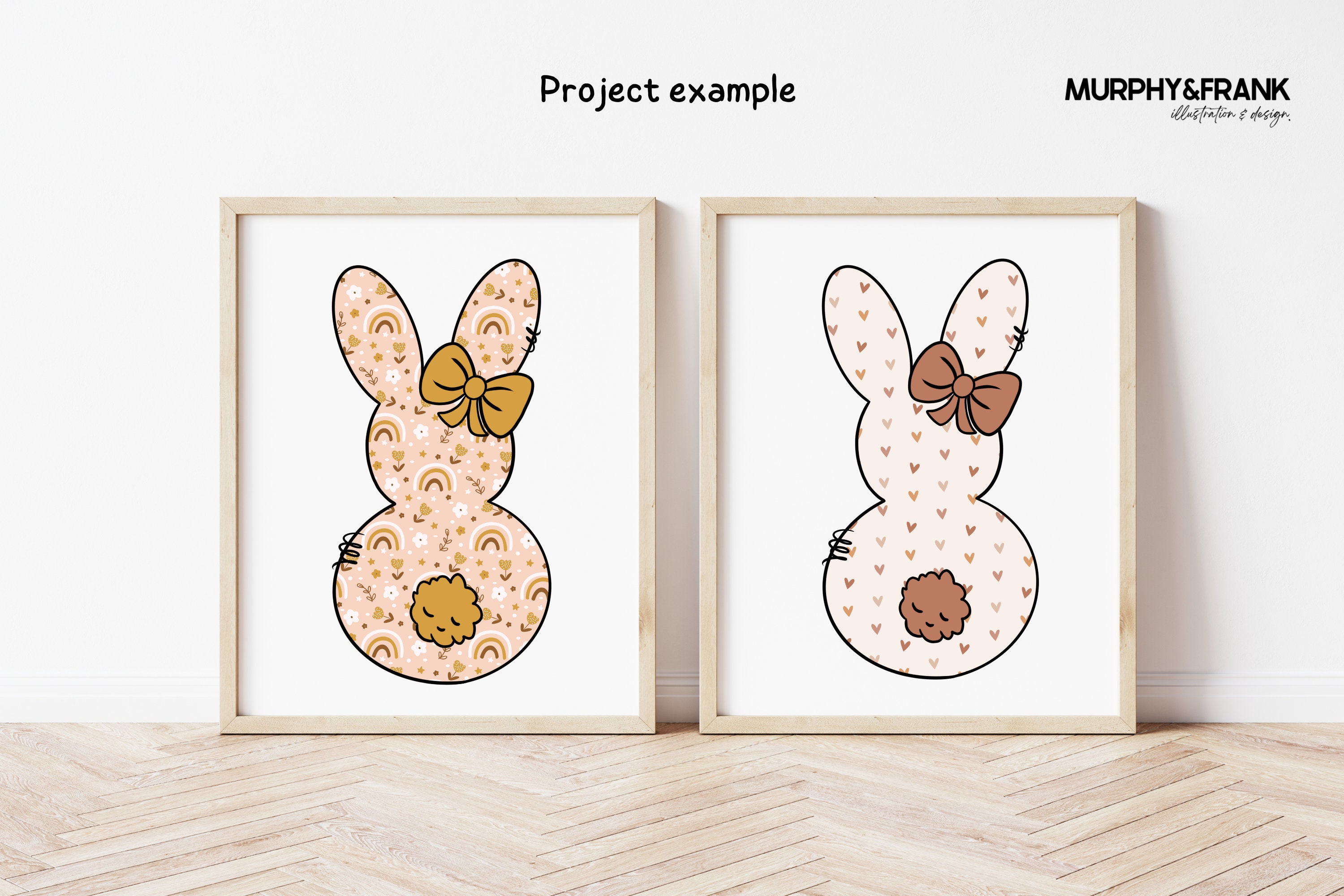 Easter Bunny Clipart, Bunny Clipart, Bunnies Clipart, Boho Easter Png ...