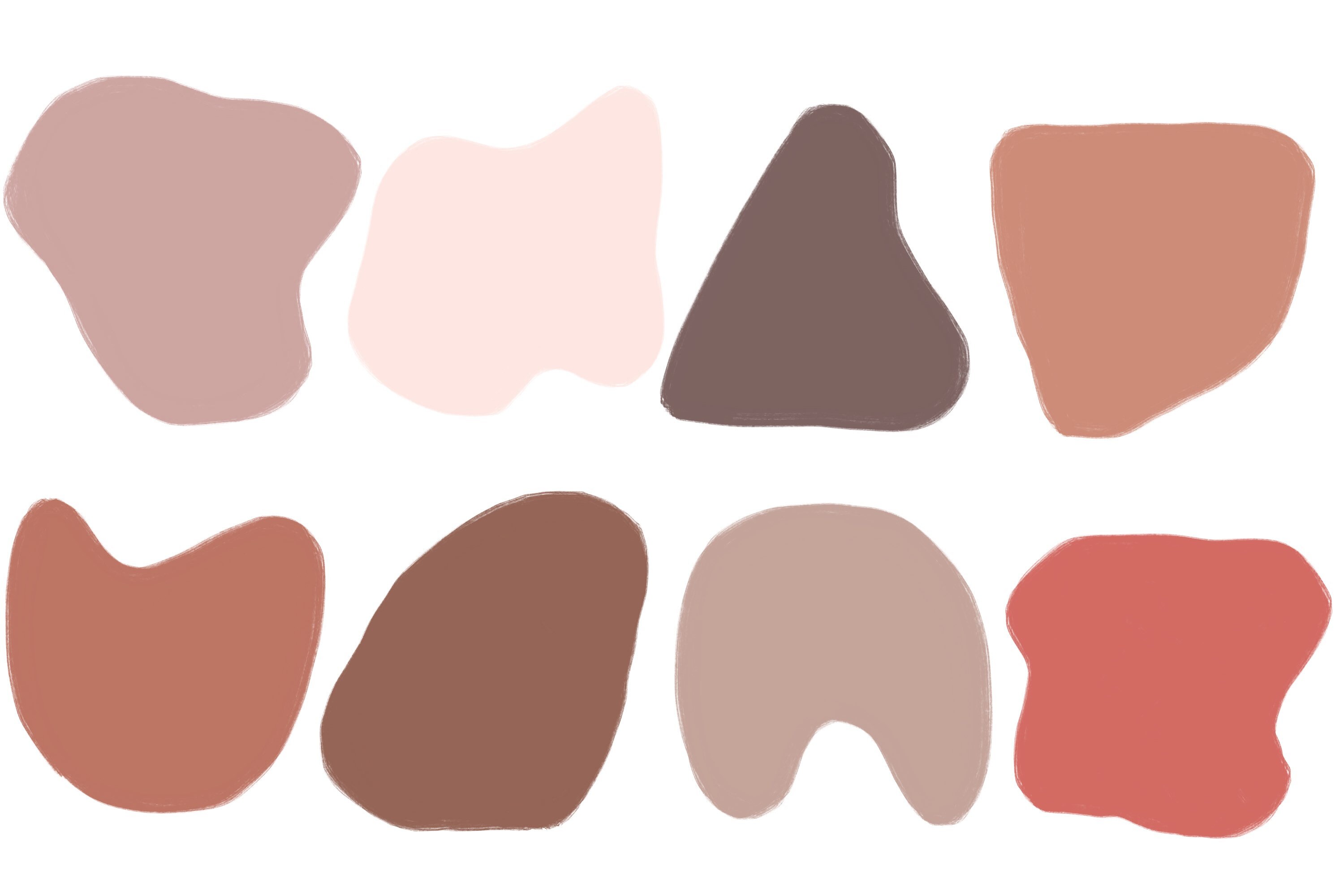 Organic Abstract Shapes Clipart, Boho Shapes Clipart, Modern Shapes ...