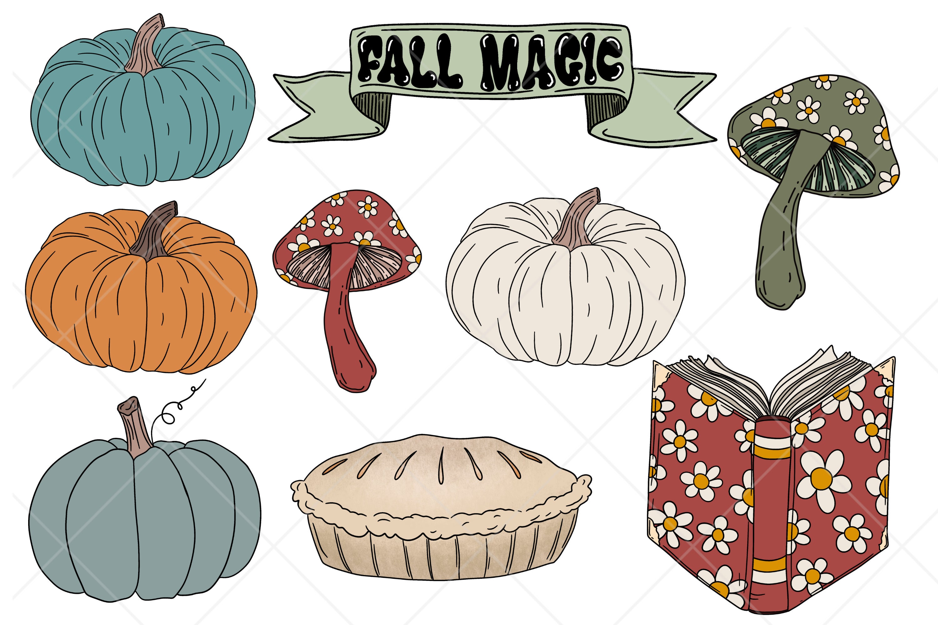 Fall Clipart, Autumn Clipart, Thanksgiving Clipart, Pumpkin Clipart ...