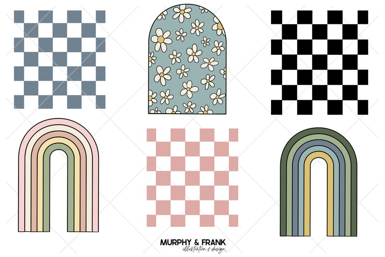 Groovy School Clipart Graduation Clipart Education Clipart - Etsy