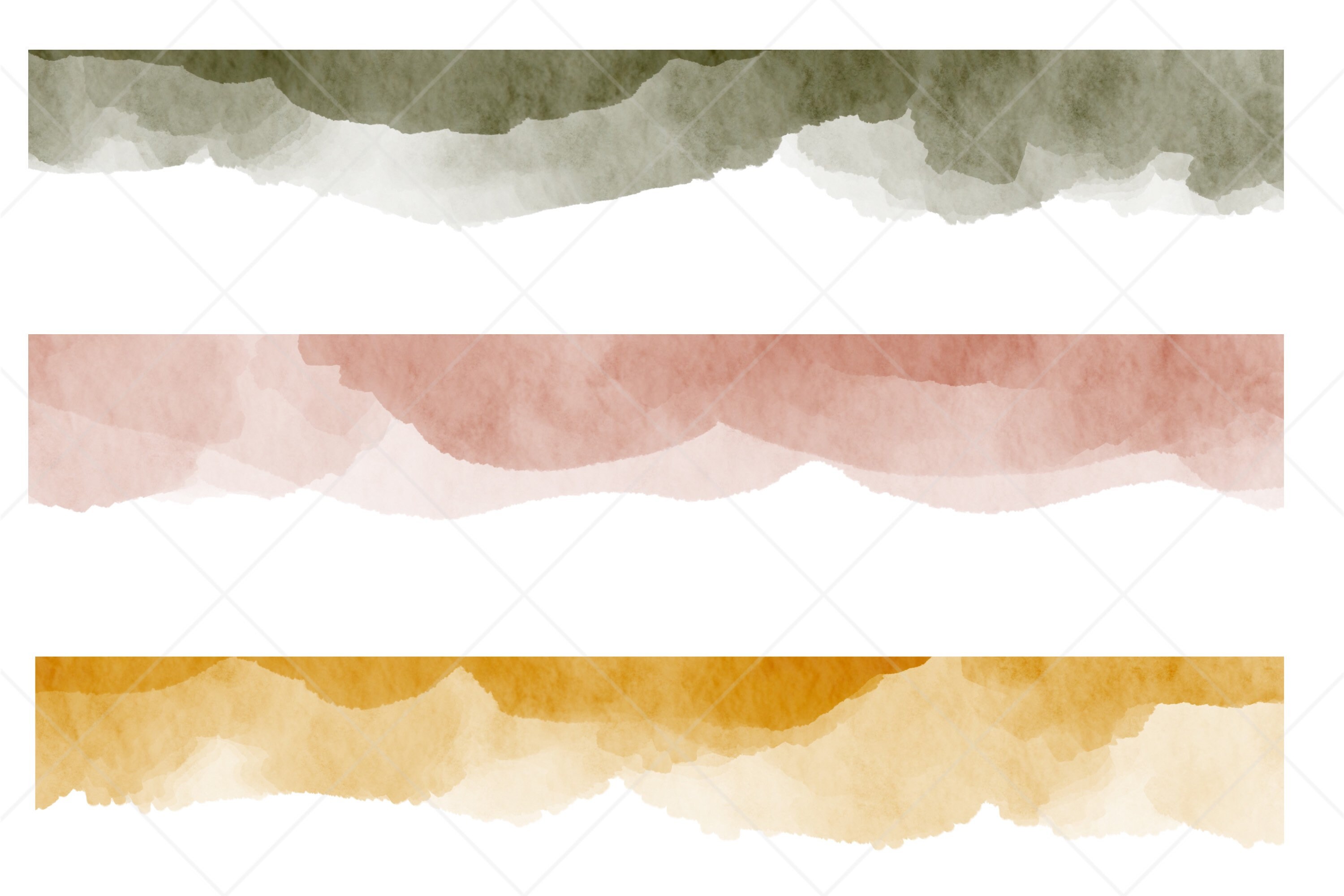 Neutral Watercolor Borders Clipart, Frames Clipart, Clipart Borders Png ...