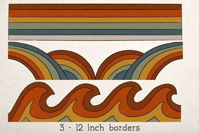 Boho Rainbow Clipart Butterfly Clipart Retro Clipart Groovy - Etsy