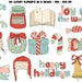 Winter Clipart, Cute Christmas Clip Art, Retro Christmas Clipart ...
