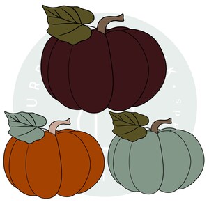 Fall Pumpkin Clipart, Autumn Clip Art Pumpkins, Pumpkin Bundle Png ...