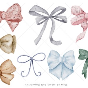 Watercolor Bows Clipart, Bow Png, Ribbon Clipart, Pink Bow Clipart ...