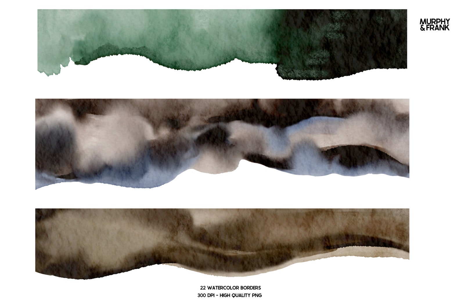 Watercolor Borders Clipart, Clipart Borders, Page Borders Clipart ...