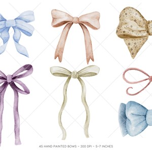 Watercolor Bows Clipart, Bow Png, Ribbon Clipart, Pink Bow Clipart ...