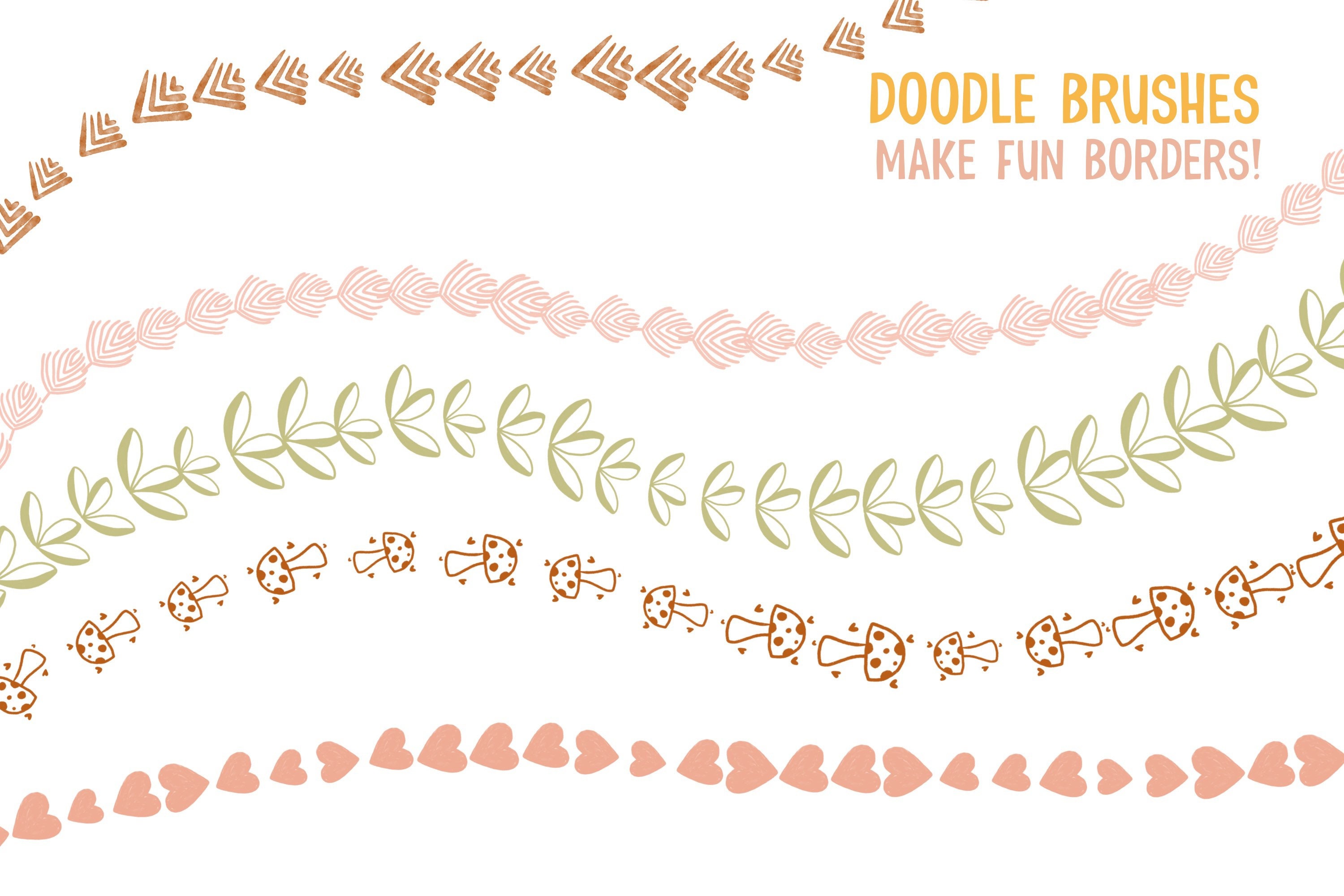 Procreate Brushes, Procreate Border Brush Set, Procreate Brush Set, Wreath Brushes for Procreate ...