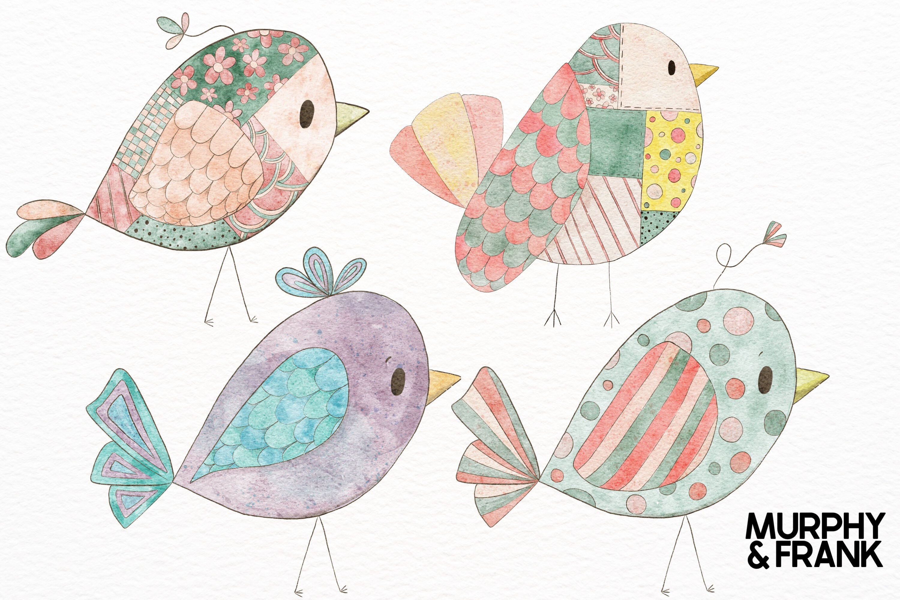 Birds Clipart, Summer Clipart, Cute Clipart Birds, Love Birds Clipart ...