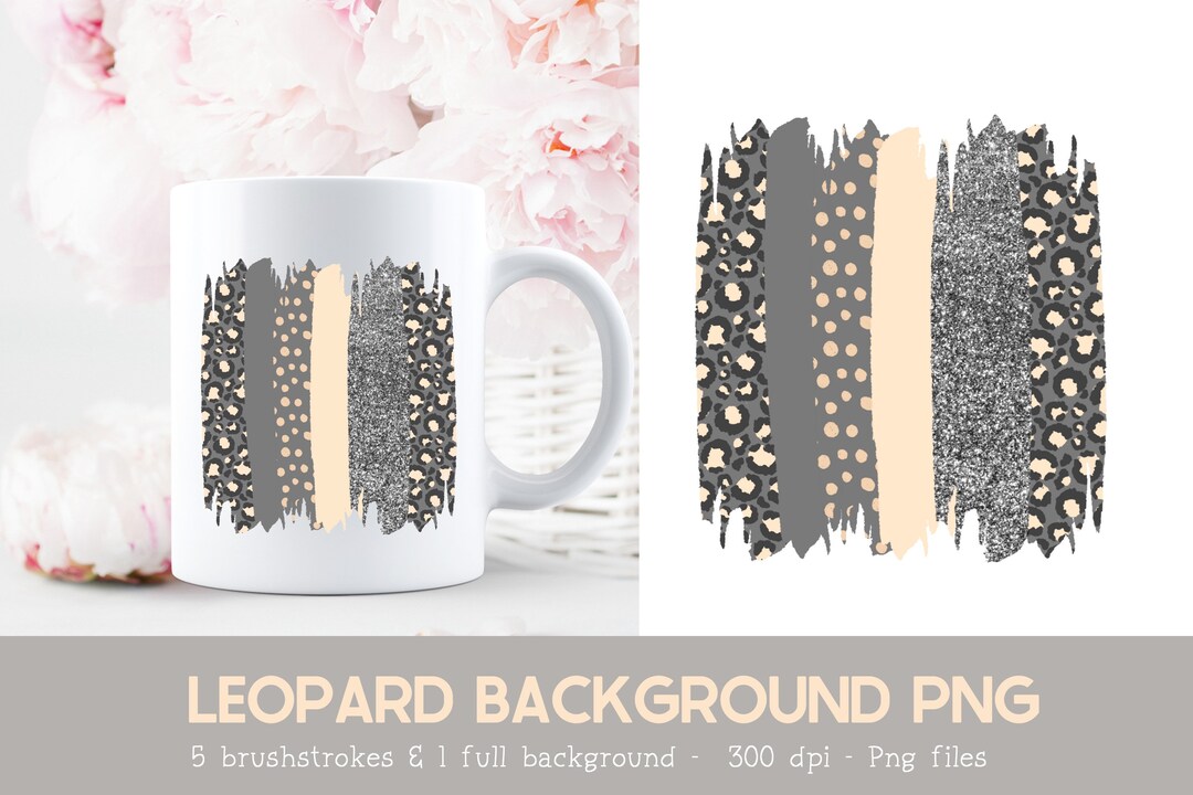 Brush Stroke Sublimation, Paint Stroke Png, Cheetah Brushstrokes ...