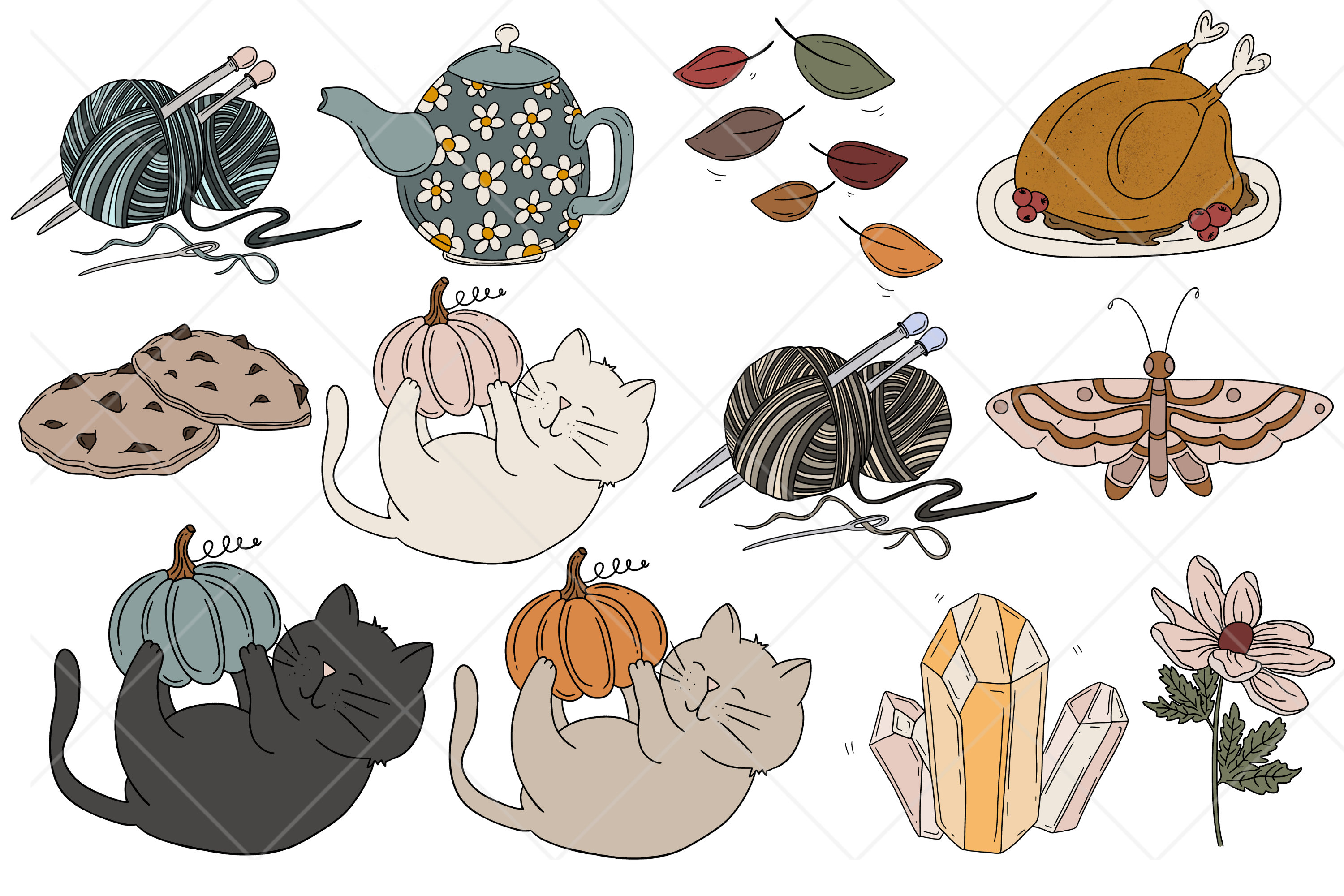 Fall Clipart, Autumn Clipart, Thanksgiving Clipart, Pumpkin Clipart ...