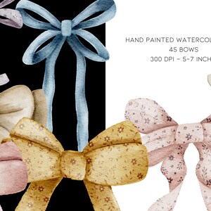 Watercolor Bows Clipart, Bow Png, Ribbon Clipart, Pink Bow Clipart ...