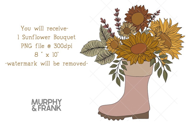 Sunflower Png, Sunflower Clipart, Fall Sublimation Designs, Fall ...