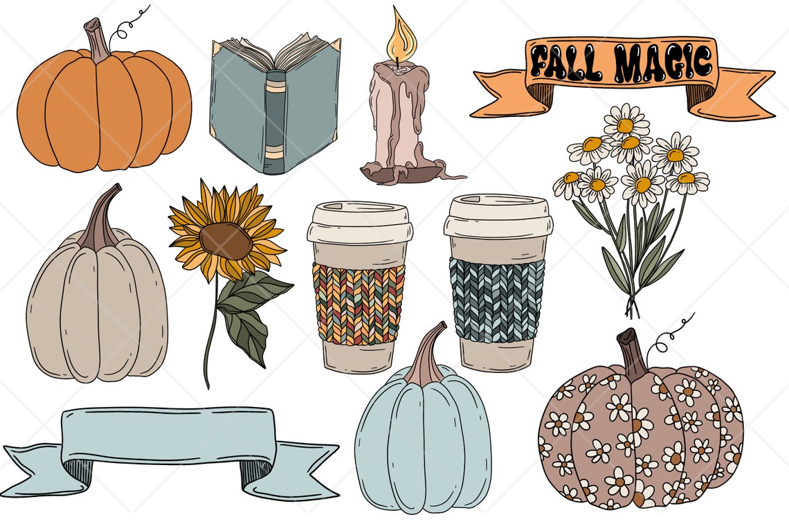Fall Clipart, Autumn Clipart, Thanksgiving Clipart, Pumpkin Clipart ...